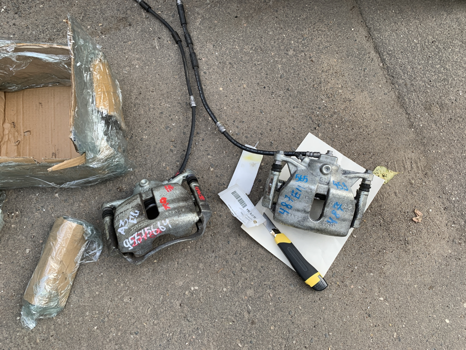 Марафет суппортов (разборка, покраска, аквабласт) — Volkswagen Golf Mk7 ...