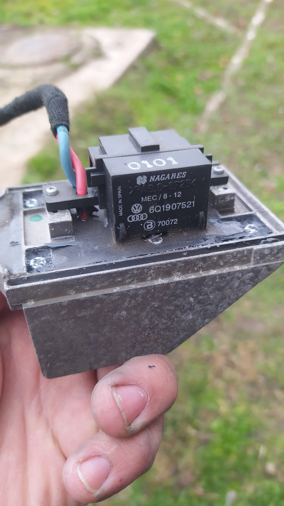 Блок управления вентилятором климат-контроля (отопителя) — Audi A2, 1,4 ...