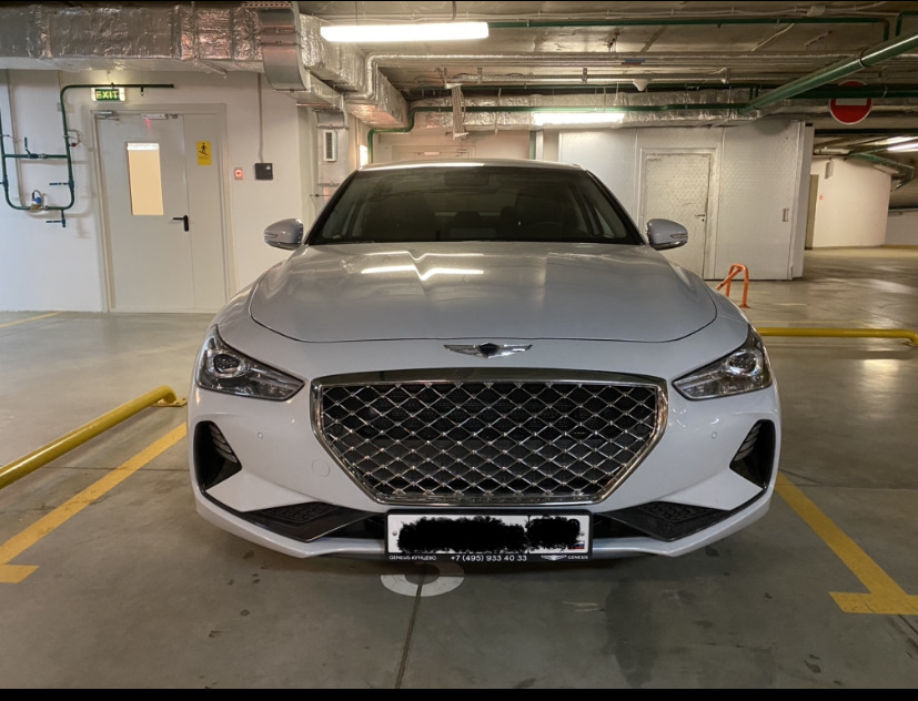 Тонировка и перенос номера — Genesis G70, 2 л, 2019 года | стайлинг | DRIVE2