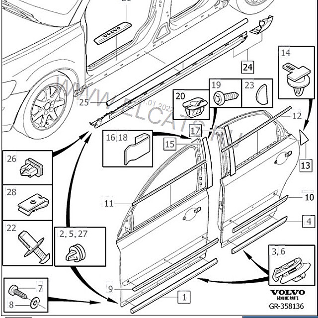 Volvo S40 II. Замена переднего правого крыла… — Volvo S40 (2G), 2,4 л ...