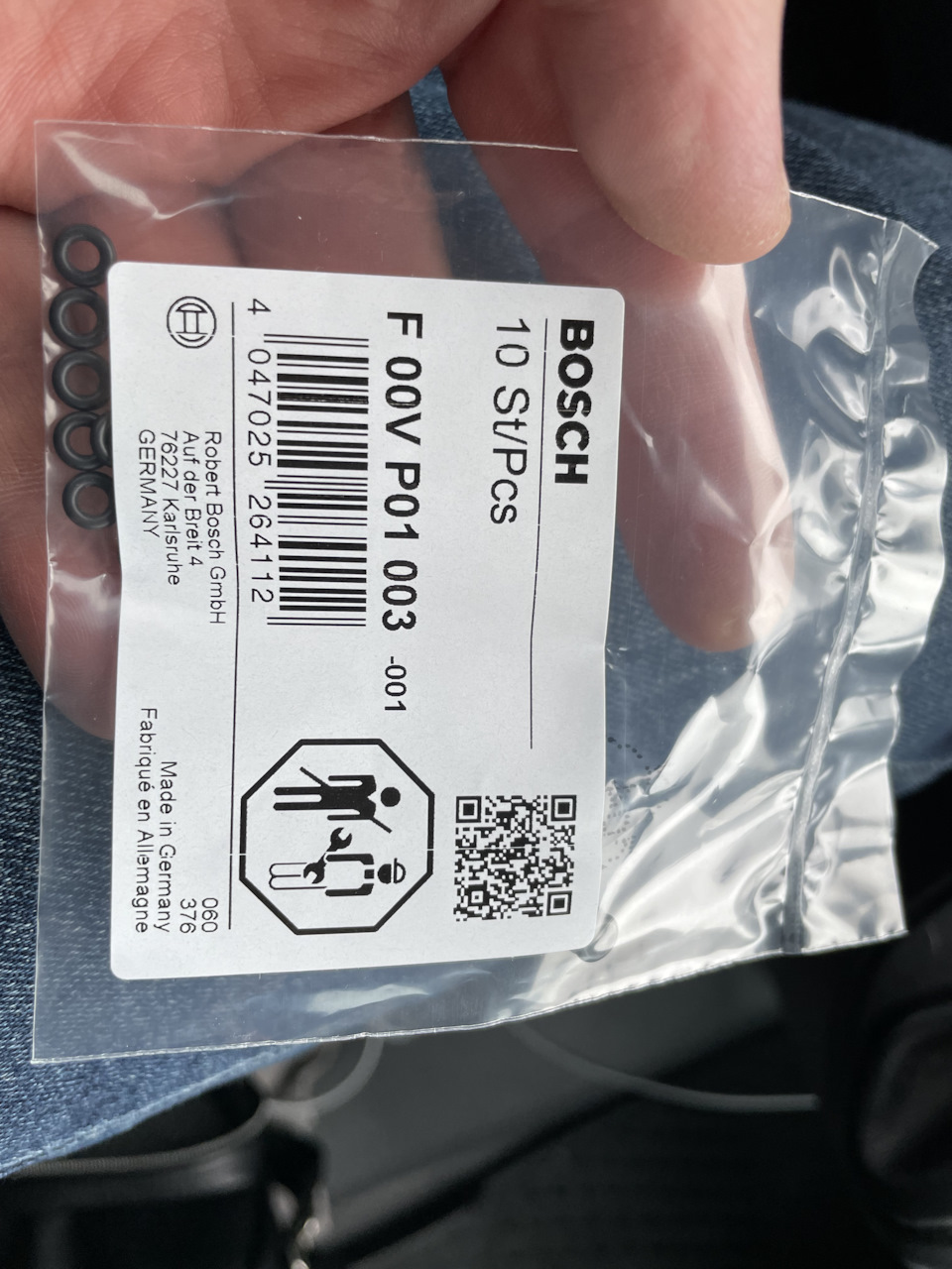 F00VP01003 Уплотнительное кольцо BOSCH | Запчасти на DRIVE2