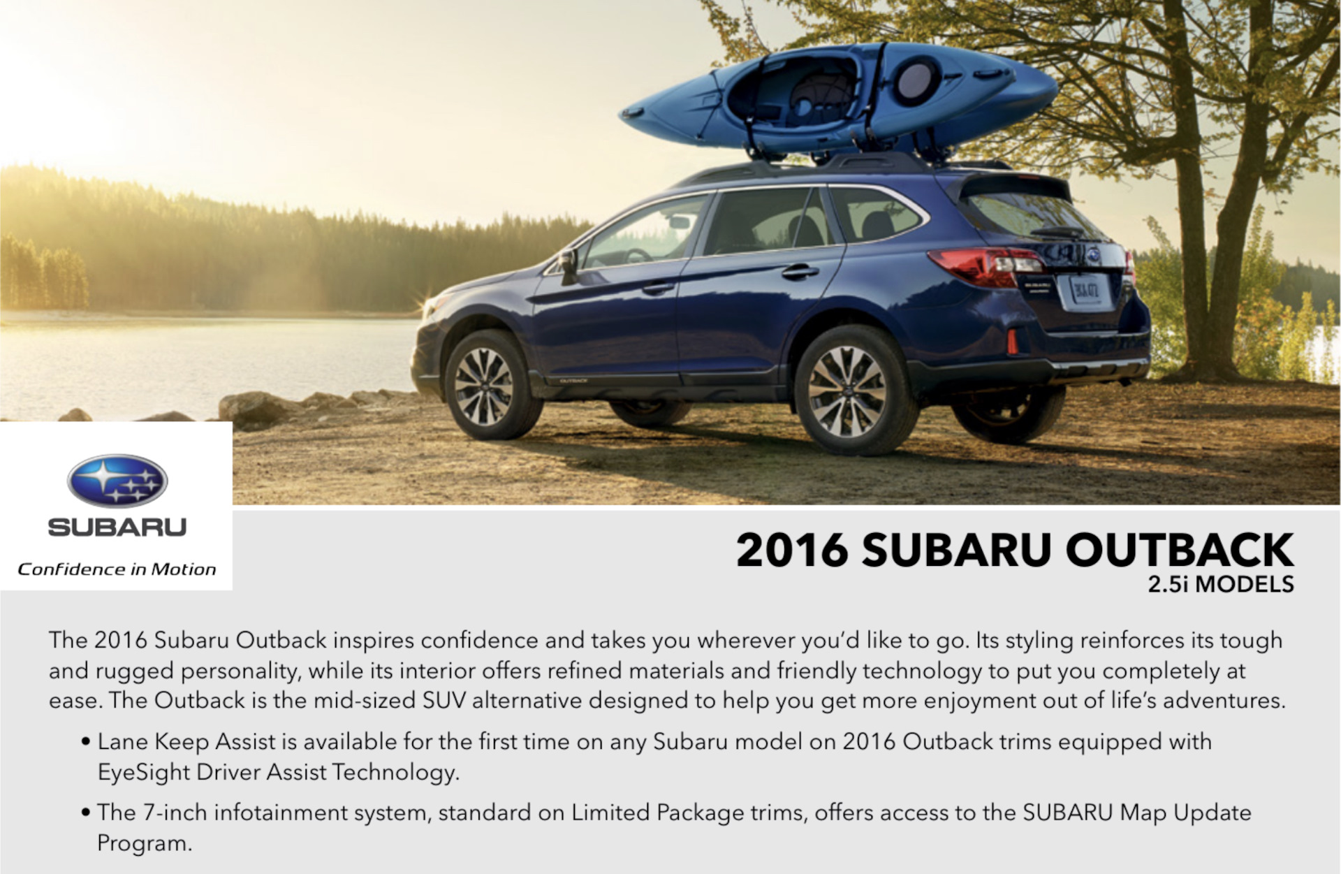 Не SUV, а ближе к CUV — Subaru Outback (BR), 2,5 л, 2012 года ...