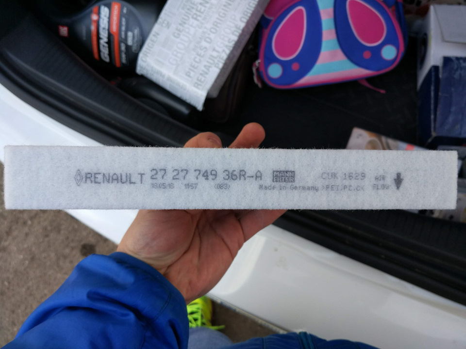 272774936R Фильтр салона RENAULT | Запчасти на DRIVE2