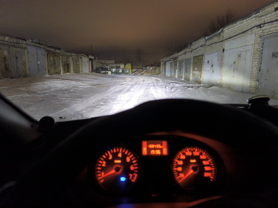 Мини линзы MO1P или дальний Х2 — Renault Logan (1G), 1,6 л, 2011 года ...