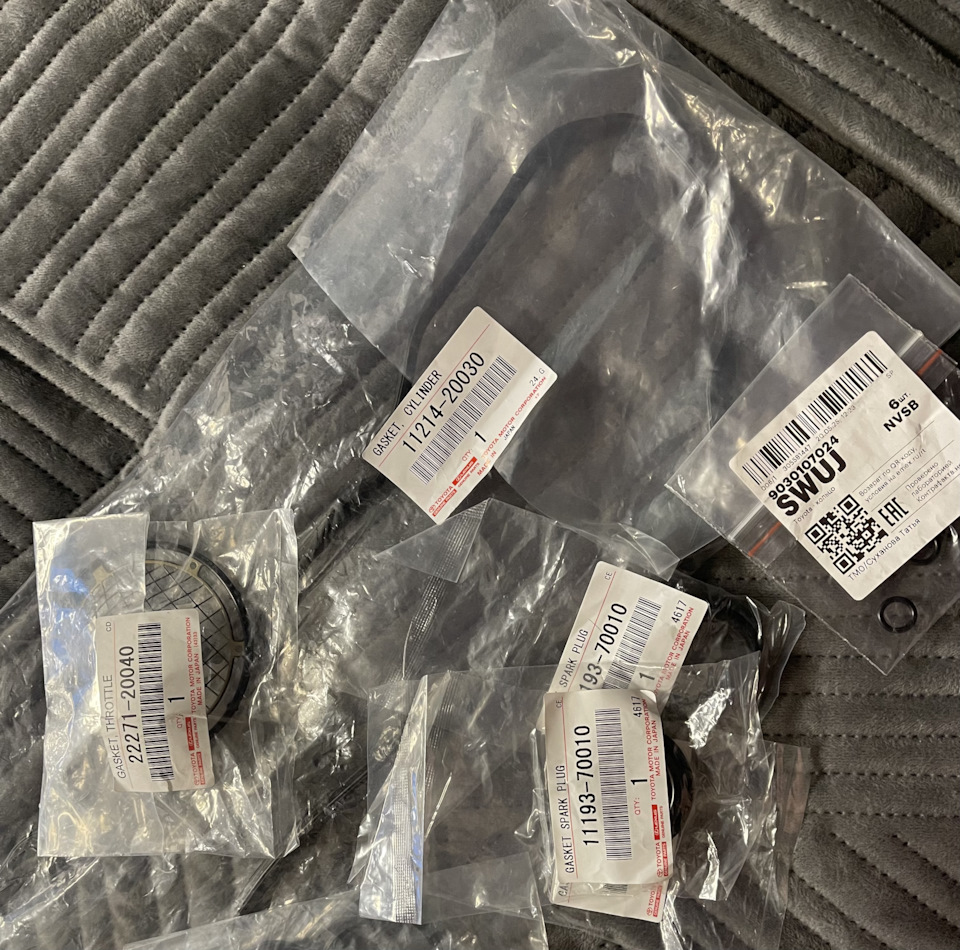 Свечи/форсунки/прокладка кк — Toyota Harrier (2G), 3 л, 2003 года ...