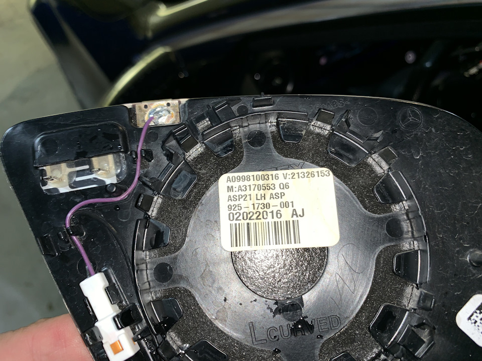 A0998100316 Элемент зеркальный Mercedes | Запчасти на DRIVE2