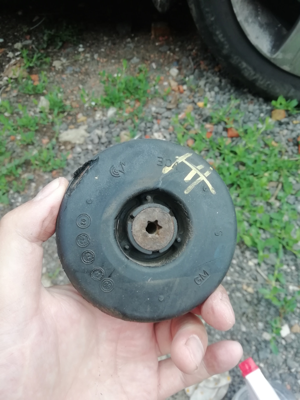 Установка вибродемпфера 13237575 Опель Зафира Б\ Opel Zafira B — Opel ...