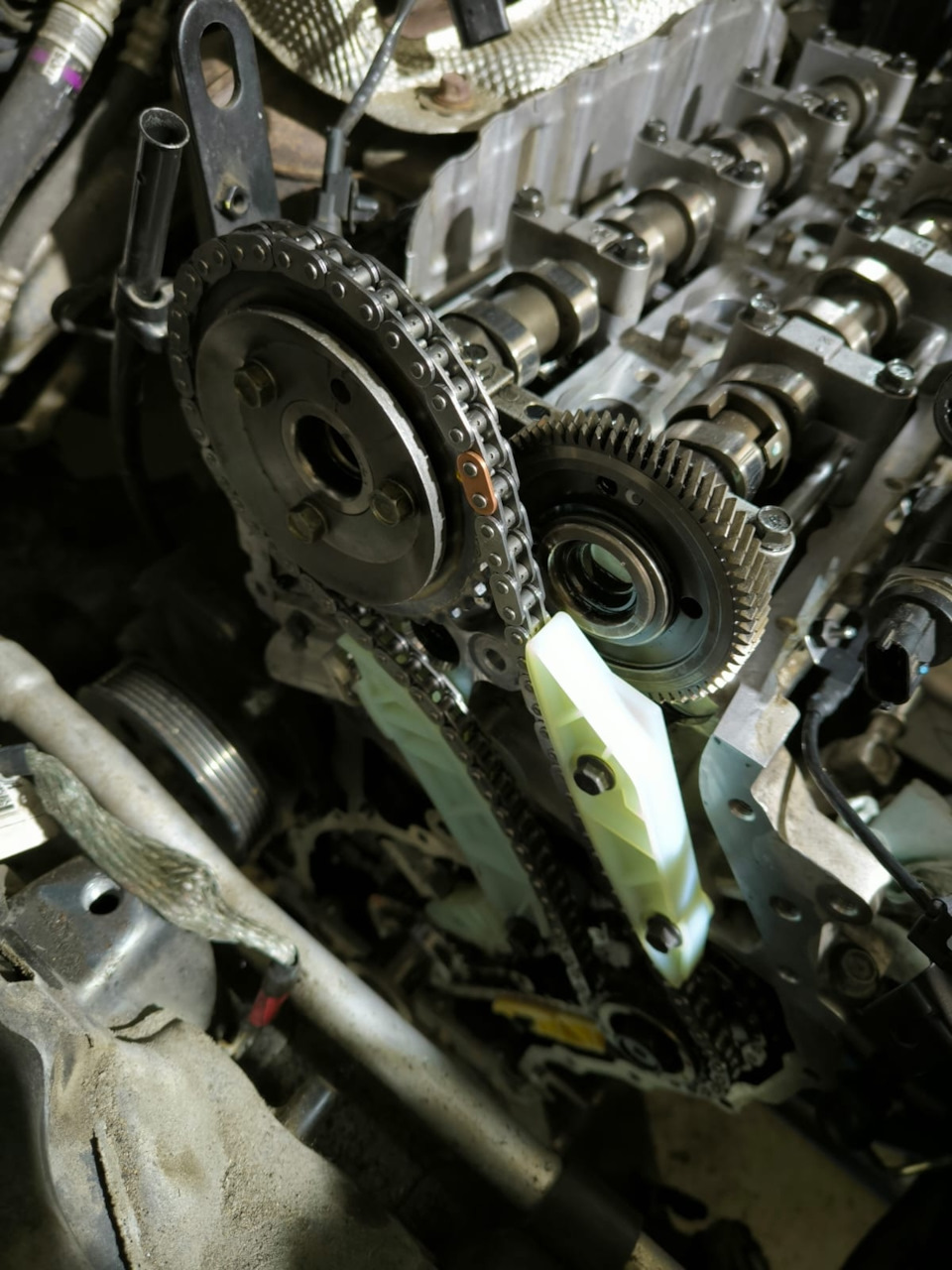 Башмаки, цепь, шестеренки. — KIA Sorento (3G), 2,2 л, 2016 года | визит ...