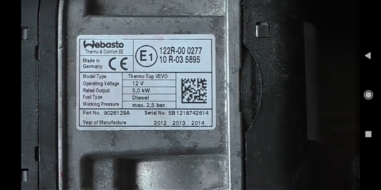 Замена webasto Tepmo Top V на Termo Top Vevo — DRIVE2