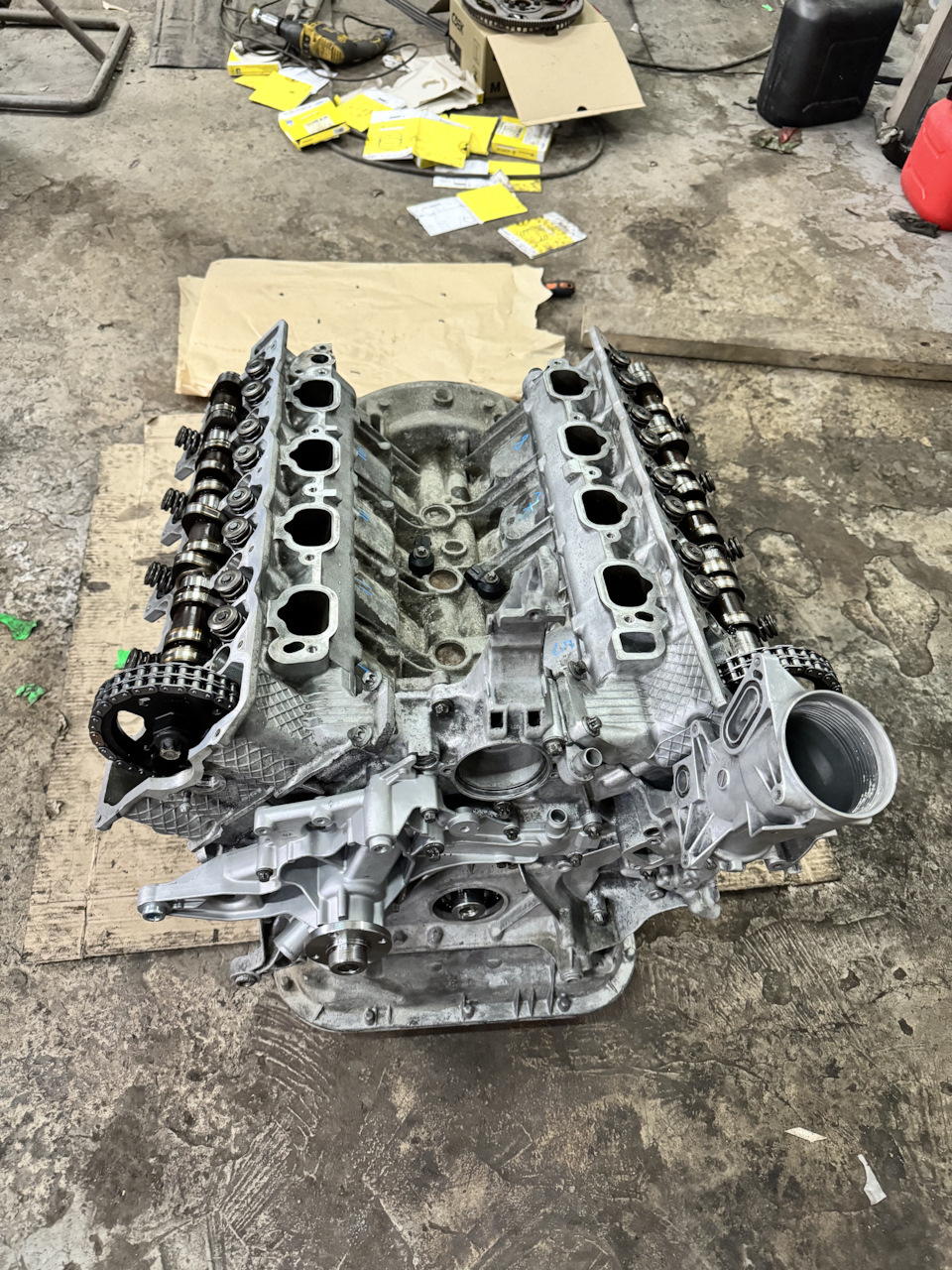 Сборка M113 5.5 AMG 3ч. — Mercedes-Benz G 55 AMG (W463), 5,5 л, 2004 ...