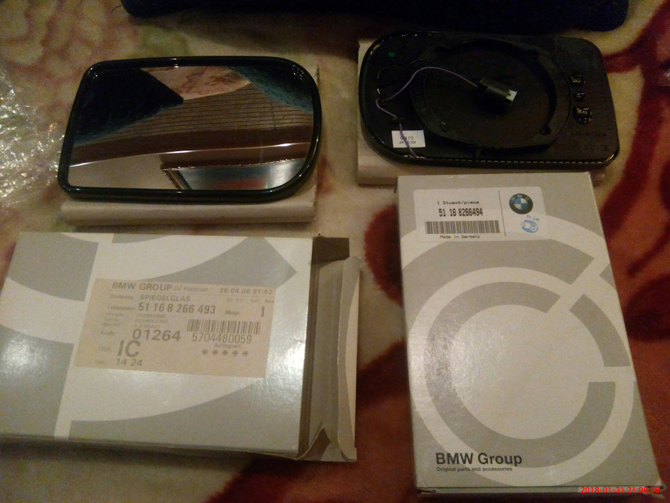 Новые зеркала с затемнением) или фотохром!))) — BMW 7 series (E38), 3,5 ...