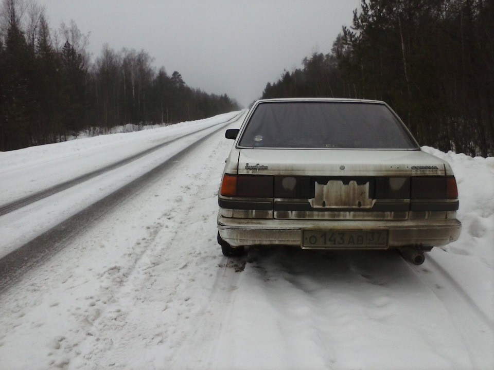 На работе — Toyota Corona (T150/160), 1,8 л, 1984 года | путешествие ...