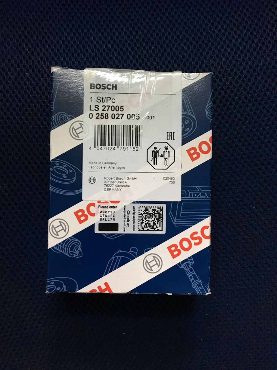 0258027005 ЛЯМБДА-ЗОНД BOSCH | Запчасти на DRIVE2