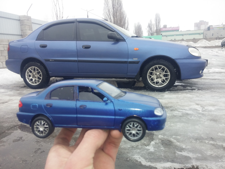 Mini Sиний или моделька Ланос 1:22 — Daewoo Lanos, 1,5 л, 2008 года ...