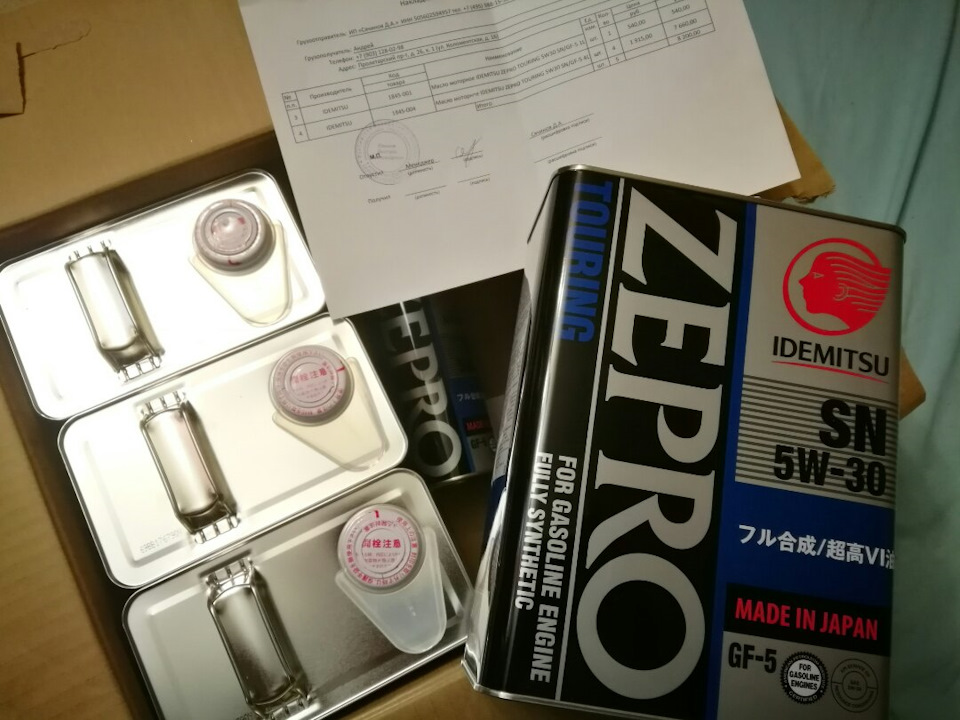 Масло Idemitsu Zepro Touring SN 5W-30 GF-5 — Toyota RAV4 (III), 2,4 л ...