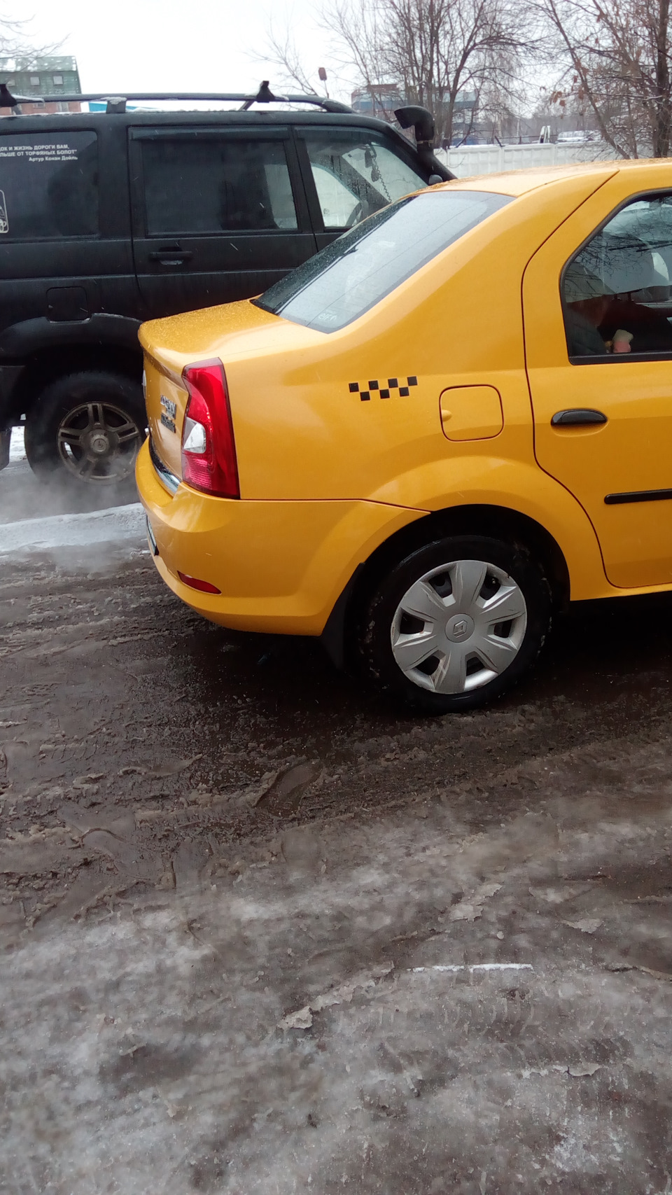 Замена и Оклейка заднего бампера — Renault Logan (1G), 1,6 л, 2011 года ...