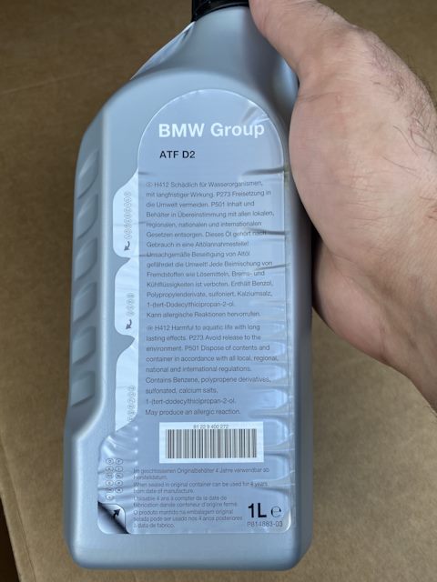 81229400272 Масло для АКПП D II BMW | Запчасти на DRIVE2