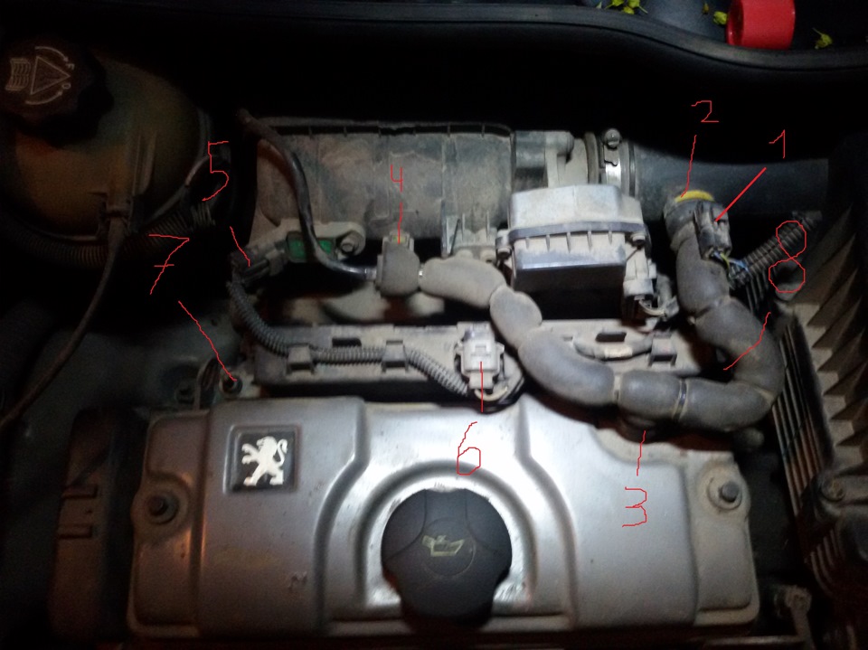 замена свечей — Peugeot 206, 1,4 л, 2007 года | расходники | DRIVE2
