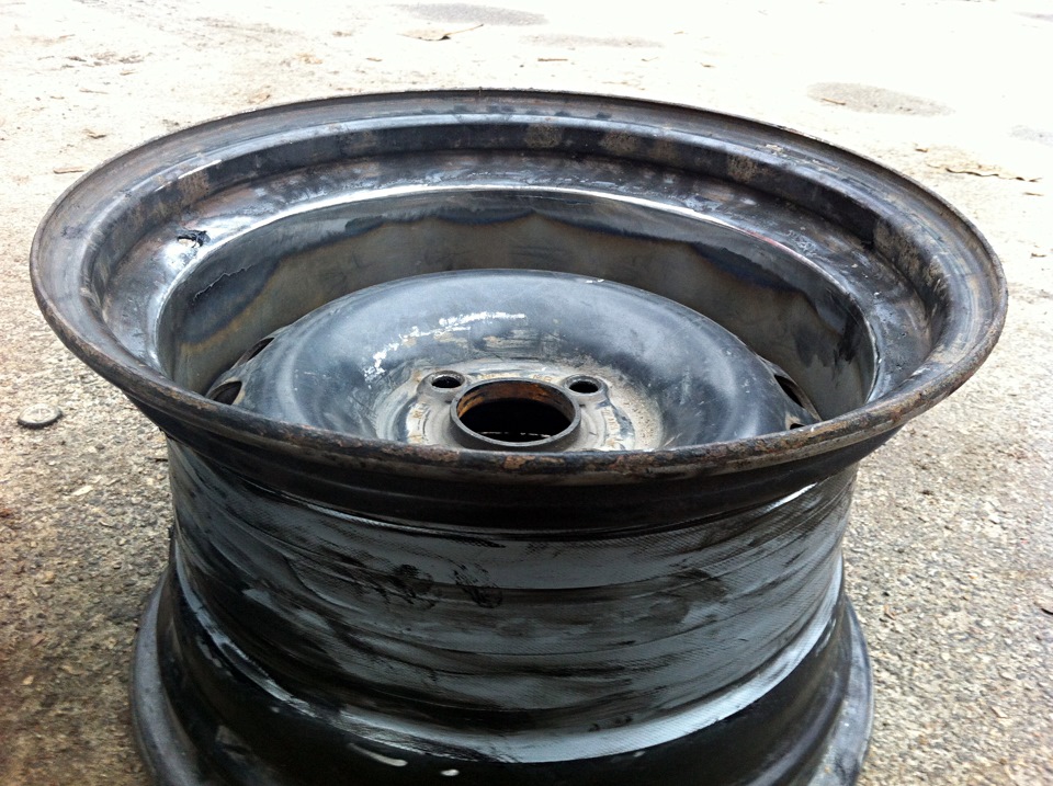 Made deep dish rims — Honda Civic Coupe (6G), 1,6 л, 1996 года ...