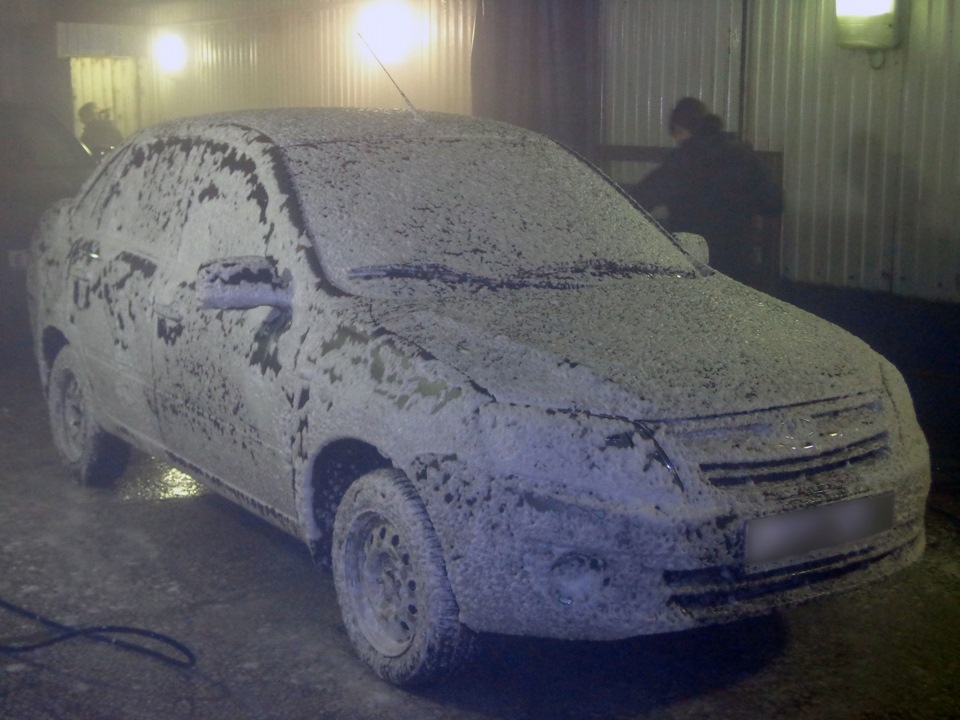 Накладки на пороги — Lada Гранта (1G), 1,6 л, 2013 года | аксессуары ...