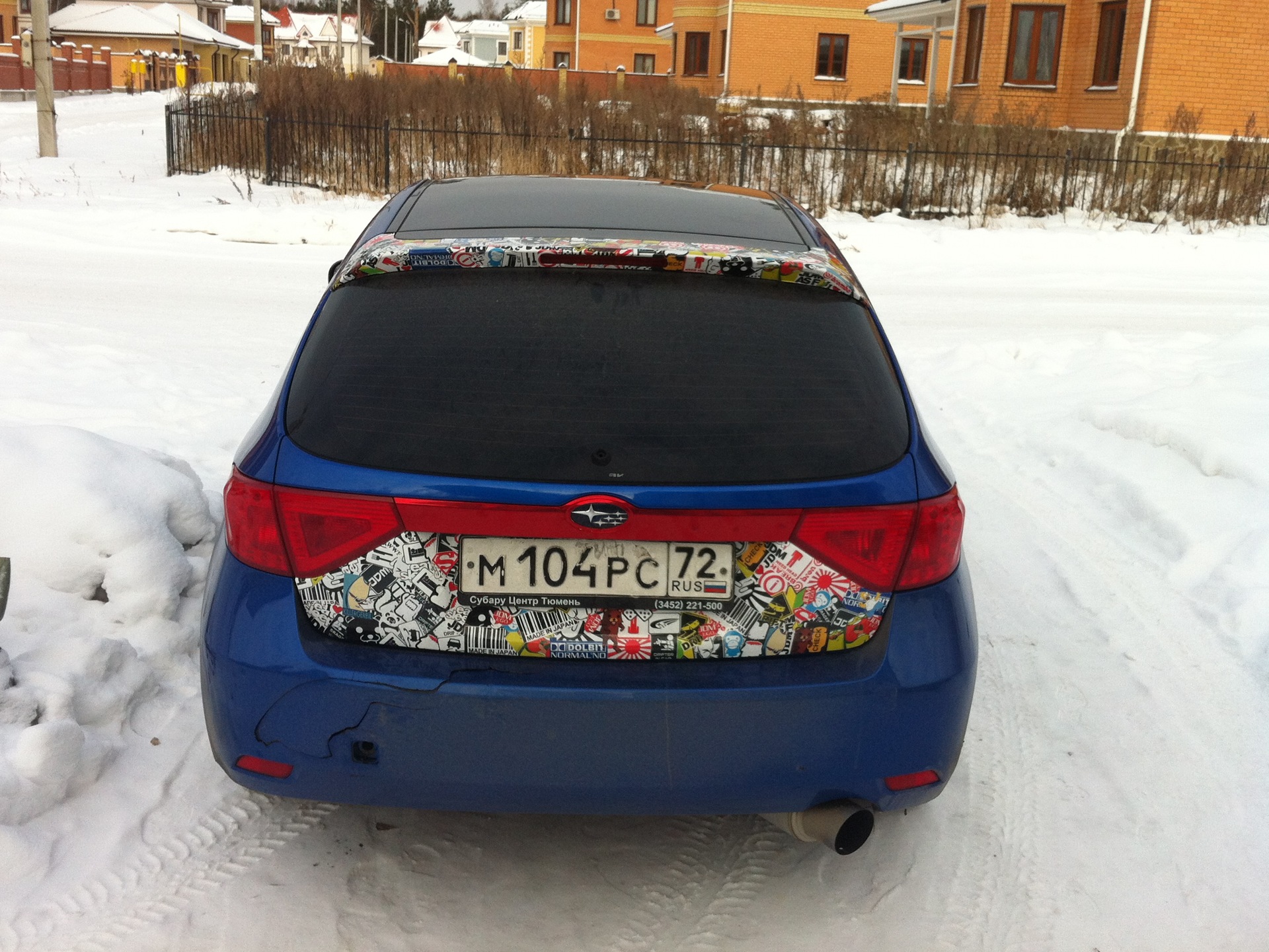 JDM Style (Sticker Bombing) — Subaru Impreza (GE/GH), 2 л, 2007 года ...