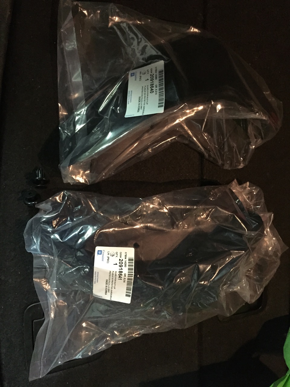 Брызговики передние и задние — Chevrolet Captiva (1G), 2,2 л, 2012 года ...