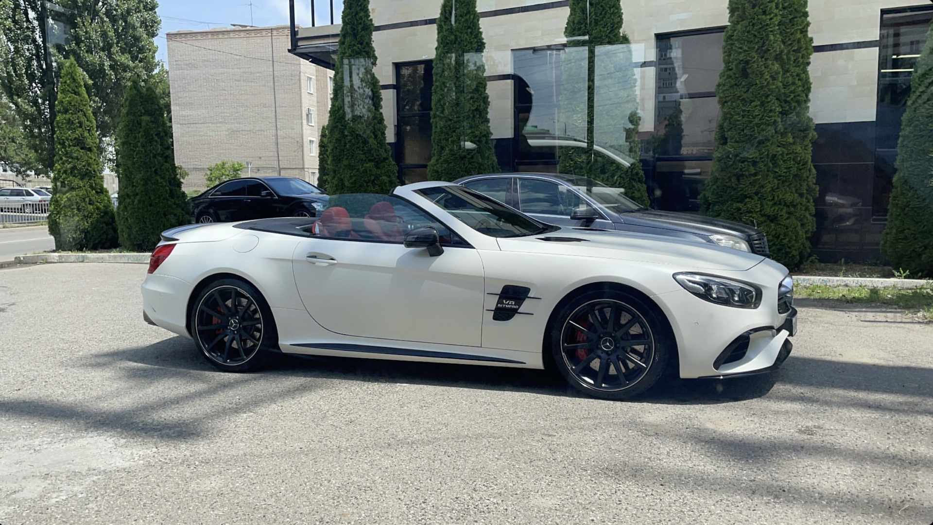 Mercedes-Benz SL-Class (R231) 6.3 бензиновый 2018 | 63 AMG БЕЛЫЙ МАТТ ...