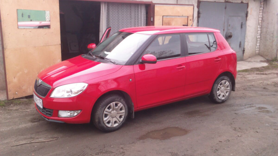 Надо утепляться — зима уже тут.)) — Skoda Fabia Mk2, 1,2 л, 2012 года ...
