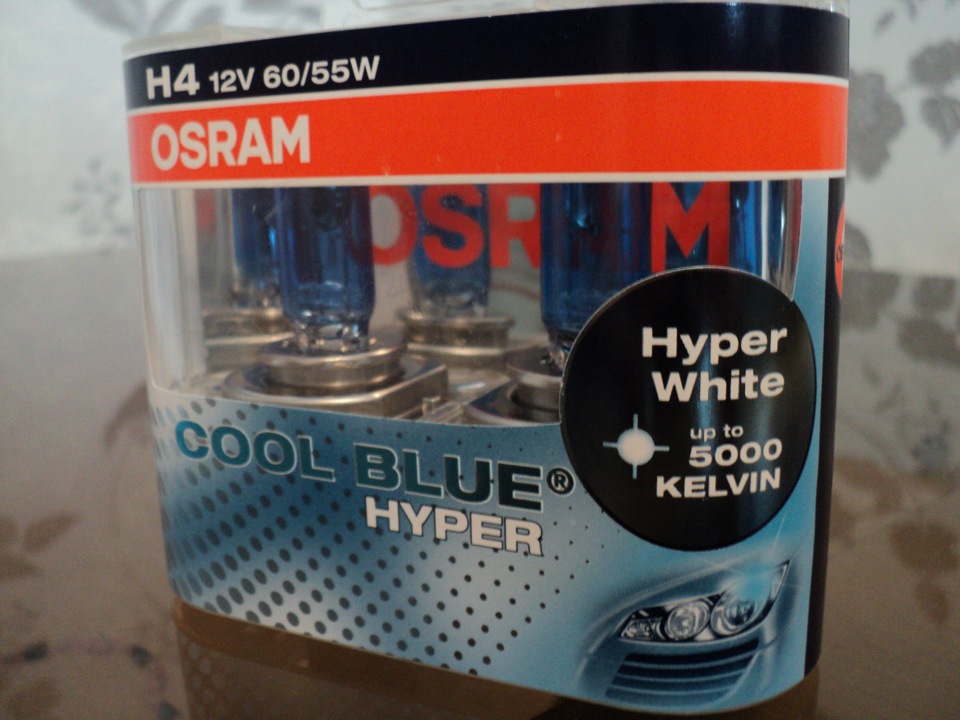 OSRAM H4 (60/55) P43t-38 COOL BLUE HYPER 5000K 12v — Nissan Bluebird ...
