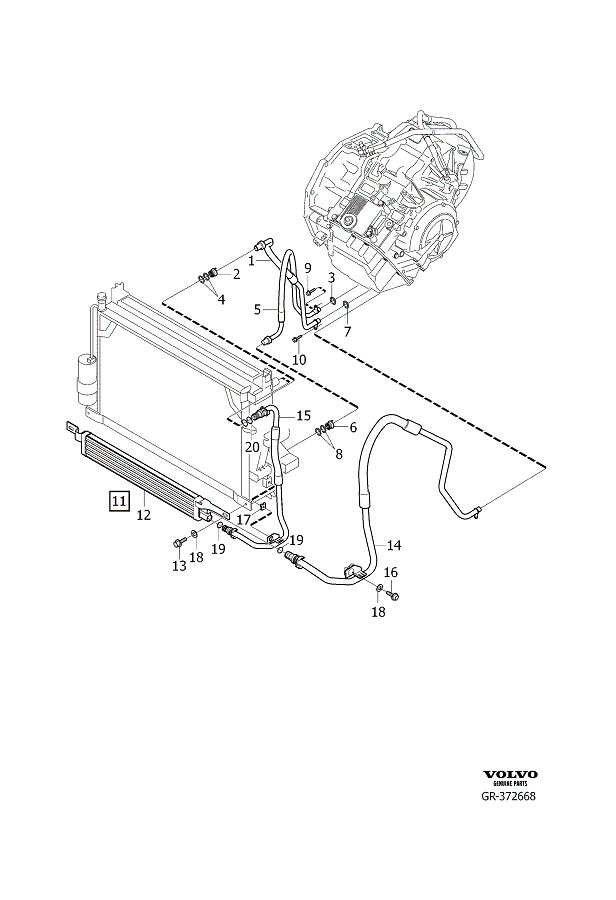 Подготовил АКПП к лету, доп радиатор. — Volvo XC90 (1G), 2,4 л, 2009 ...