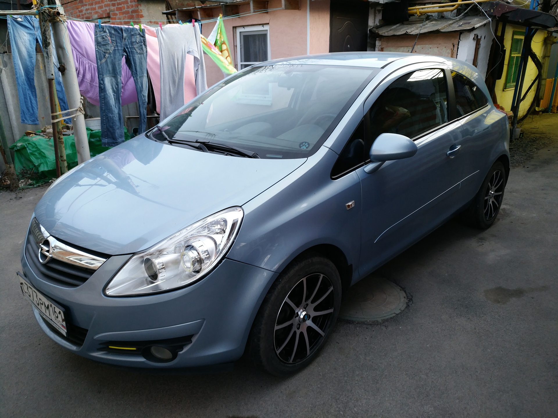 Лето настало, красуемся на новых дисках! 😀😎😉 — Opel Corsa D, 1,4 л ...