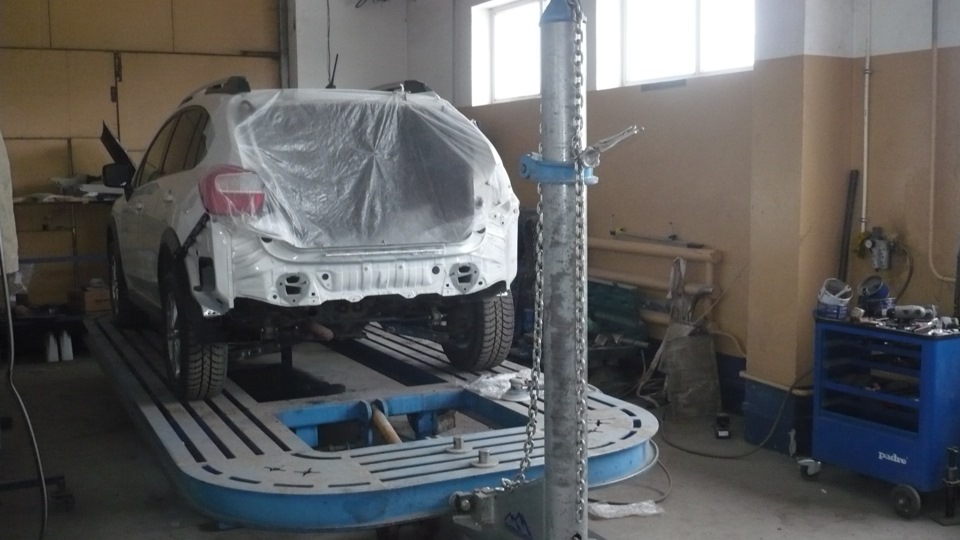 И снова в строю — Subaru XV (1G), 2 л, 2012 года | кузовной ремонт | DRIVE2
