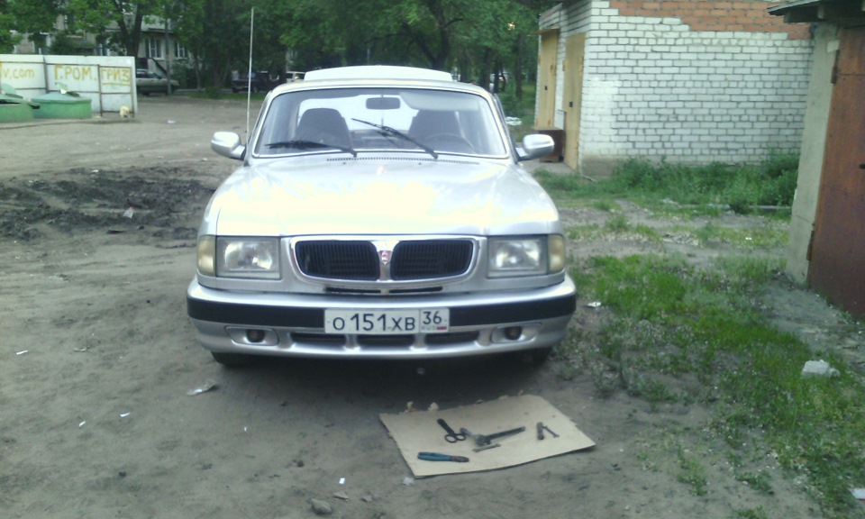 Бампер — ГАЗ 3110, 2,3 л, 2003 года | кузовной ремонт | DRIVE2