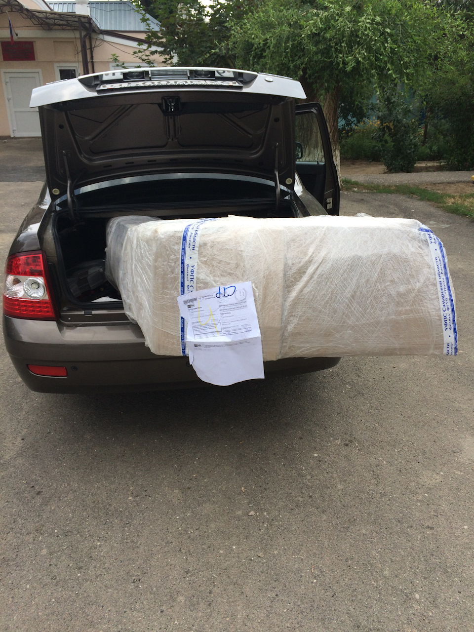 Смена заднего бампера старого образца на новый приора 2 — Lada Приора ...