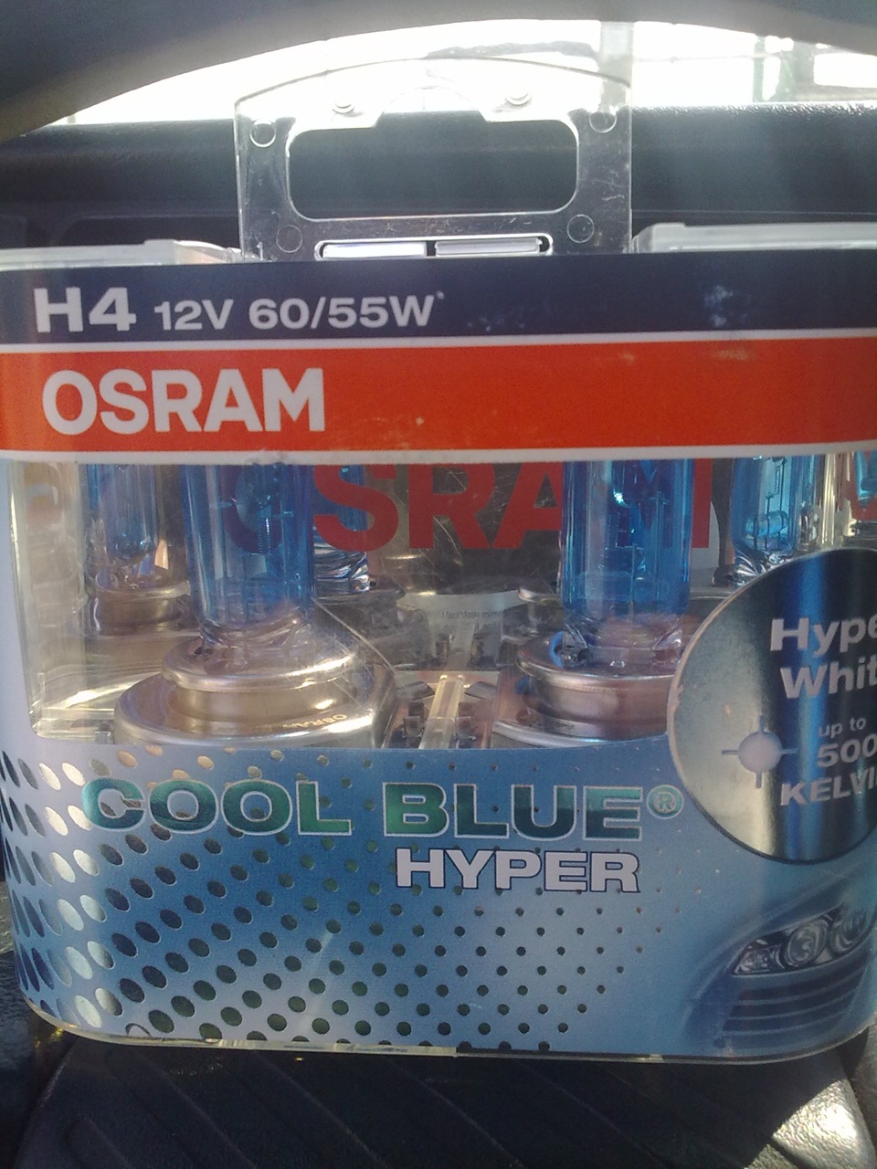 лампы Osram cool blue hyper — Volkswagen Golf Mk2, 1,6 л, 1990 года ...
