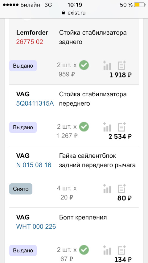 WHT000226 Болт VAG | Запчасти на DRIVE2