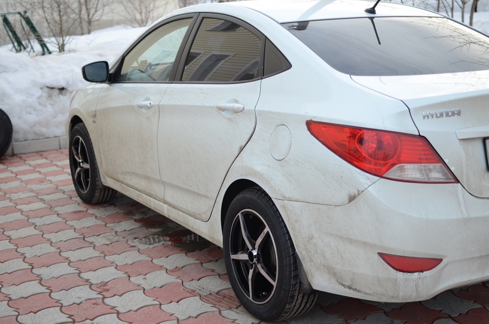 Колеса R16 на лето — Hyundai Solaris (1G), 1,6 л, 2012 года | колёсные диски | DRIVE2