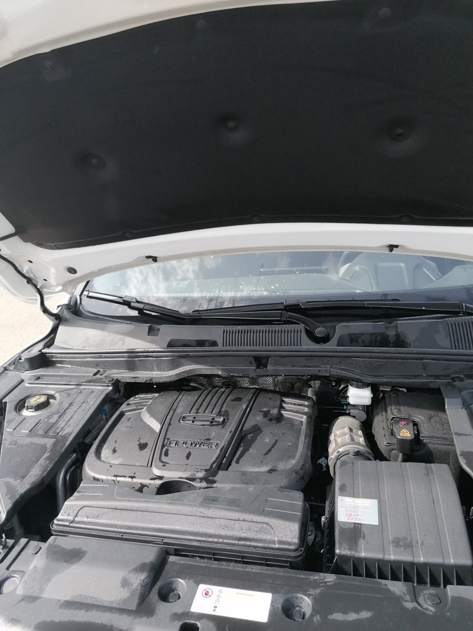 Помыл немного подкапотное пространство — Geely Coolray (1G), 1,5 л ...