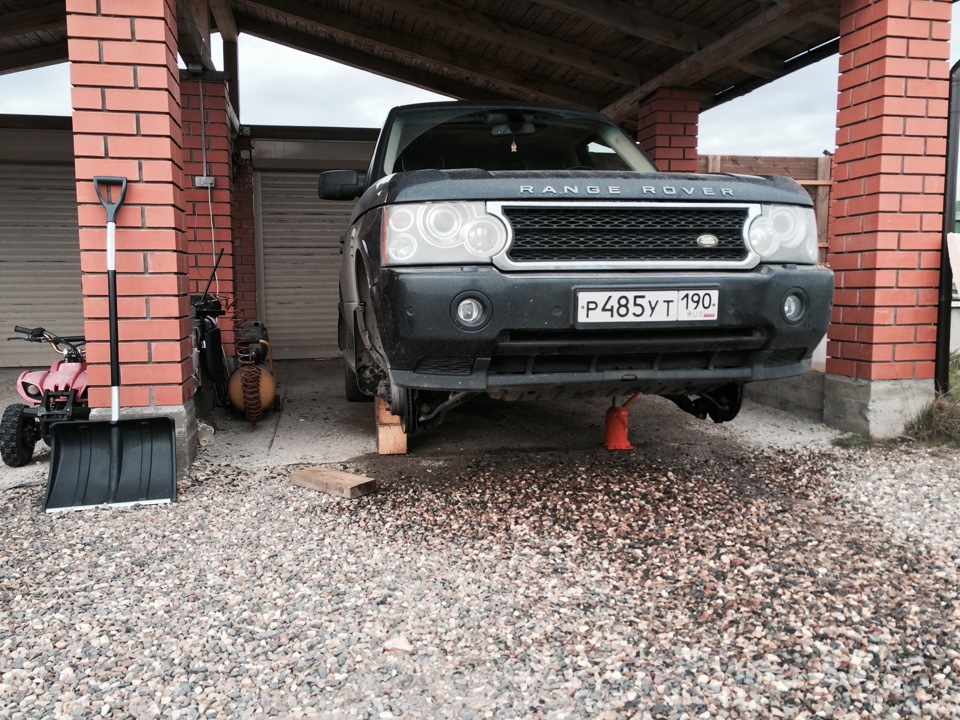 Ремонт передней подвески — Land Rover Range Rover (3G), 4,4 л, 2006 ...