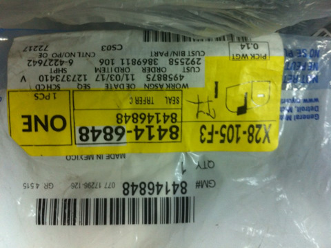 84146848 Сальник GM | Запчасти на DRIVE2