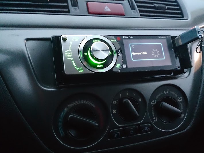 Магнитола Prology Dvs-1120 — Mitsubishi Lancer IX, 1,6 л, 2007 года | аксессуары | DRIVE2