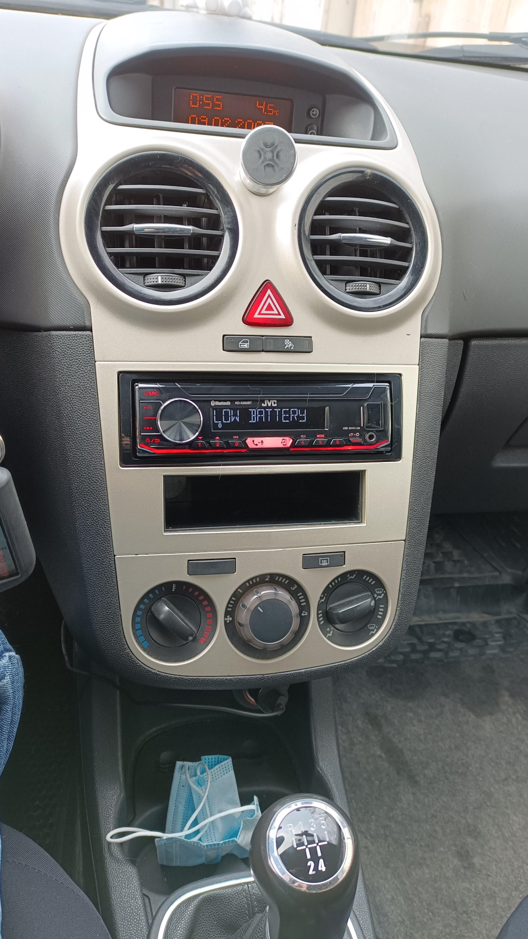 Новая процессорная магнитола JVC KD-X361BT — Opel Corsa D, 1,2 л, 2007 ...