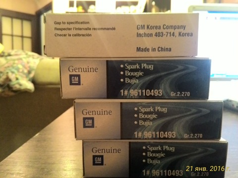 96110493 Свеча зажигания GM | Запчасти на DRIVE2