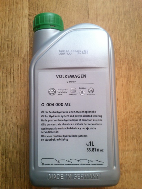 G004000 ЖИДКОСТЬ ДЛЯ ГИДРОСИСТЕМ VAG | Запчасти на DRIVE2