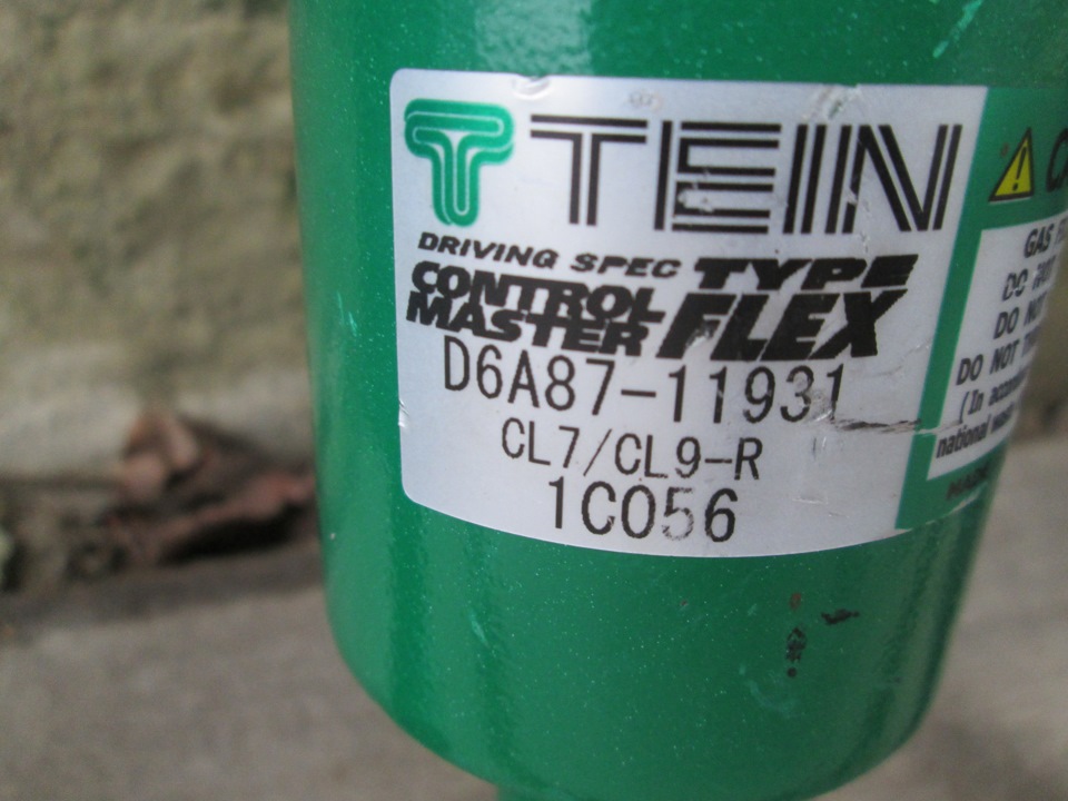 ##19## Койловеры — TEIN driving spec Type control master FLEX — Honda Accord (7G), 2,4 л, 2004 ...
