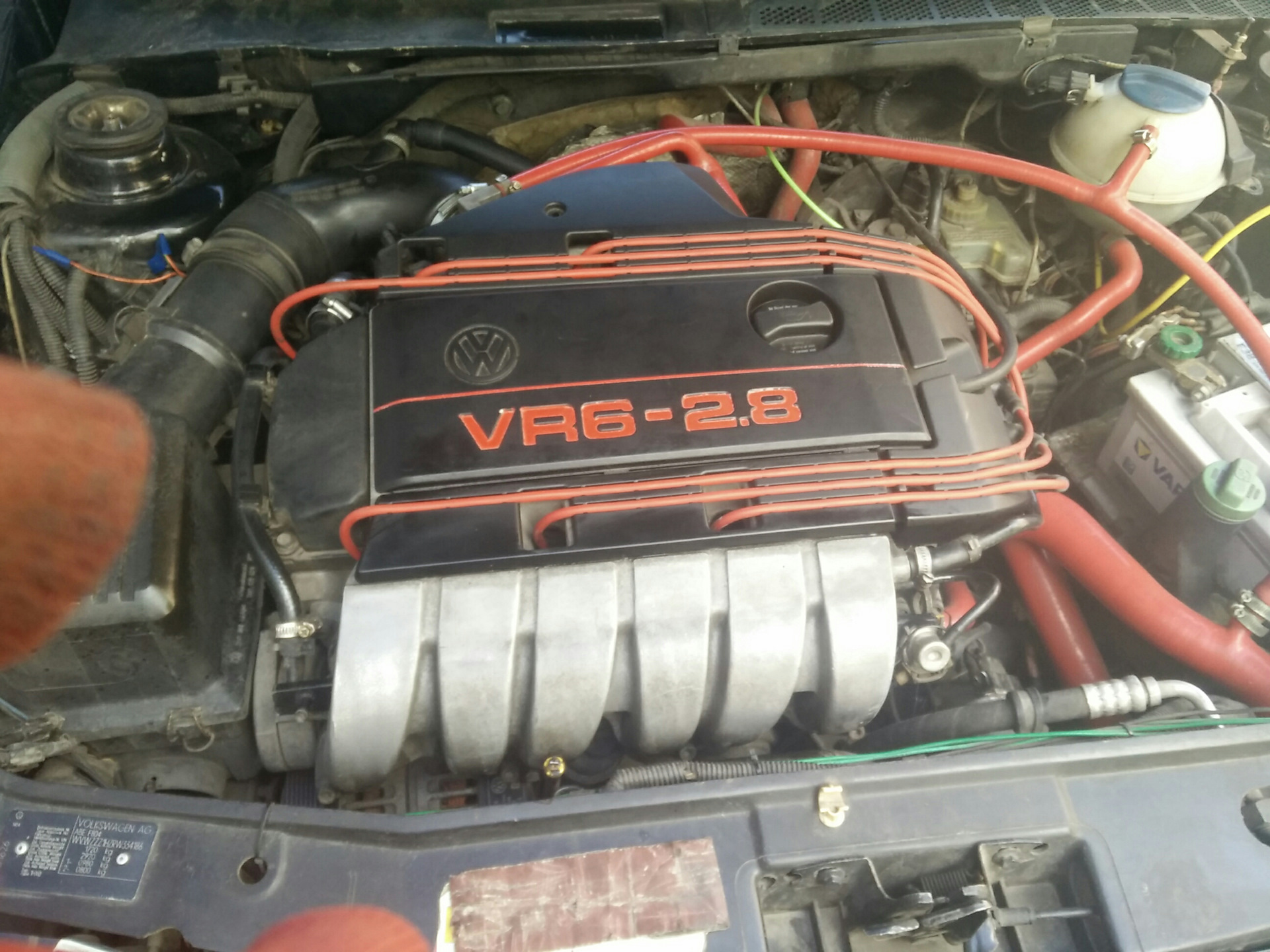 патрубок клапана стабилизации ХХ — Volkswagen Golf GTI Mk3, 2,8 л, 1992 ...