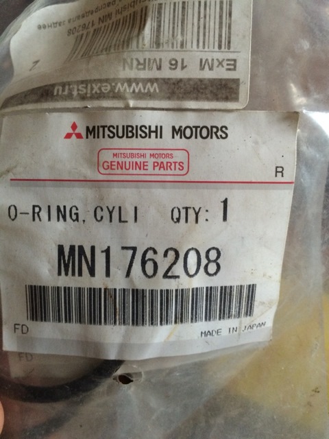 MN176208 КОЛЬЦО УПЛОТНИТЕЛЬНОЕ ГОЛОВКИ БЛОКА Mitsubishi | Запчасти на ...