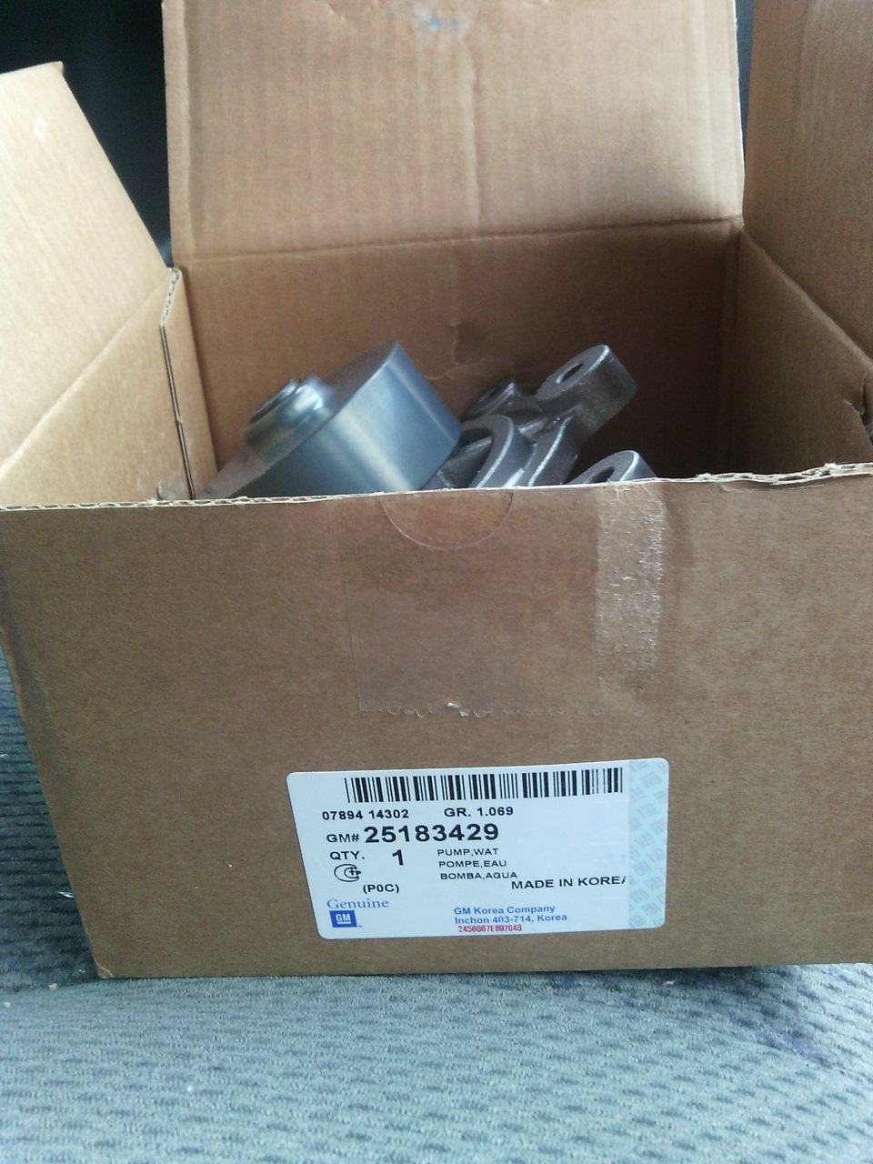 25183429 Помпа GM | Запчасти на DRIVE2