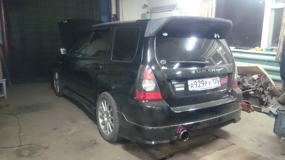 спойлер Syms — начали установку — Subaru Forester (SG), 2 л, 2003 года ...