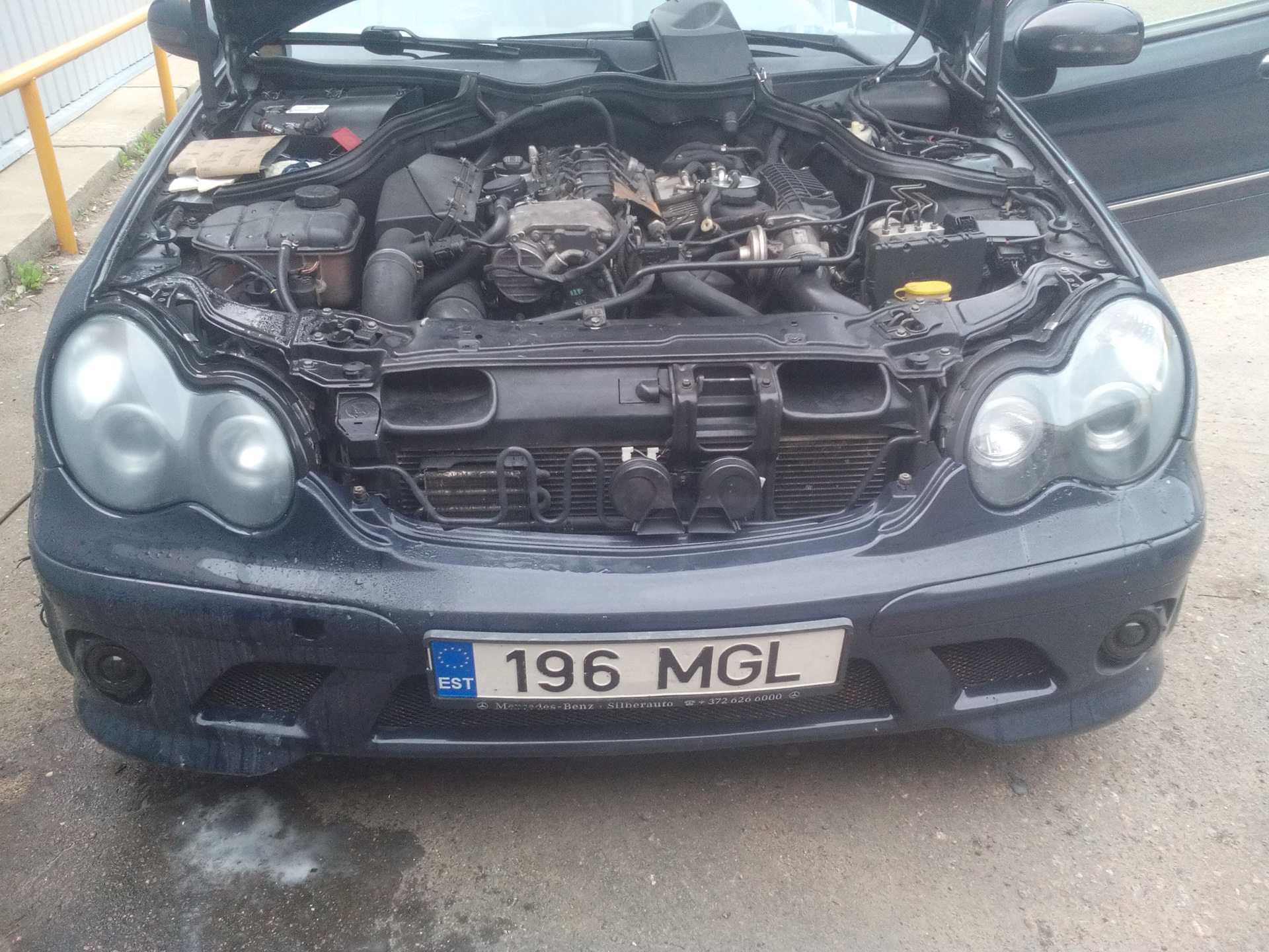 Забронировал фары . — Mercedes-Benz C-Class (W203), 2,2 л, 2000 года ...